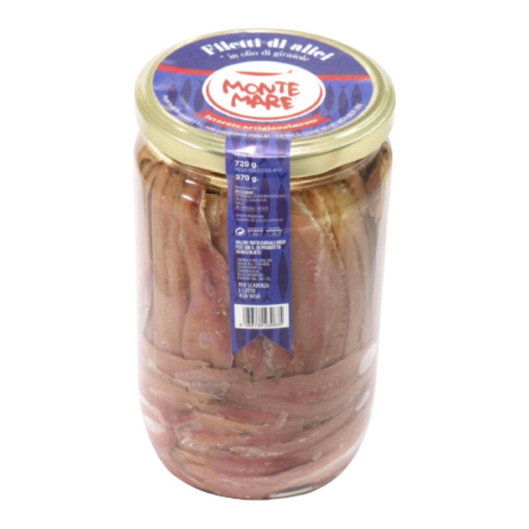 MONTE MARE FILETY ANCHOIS Włoskie Sardele 720g | Dobre Ceny | Sklep ...